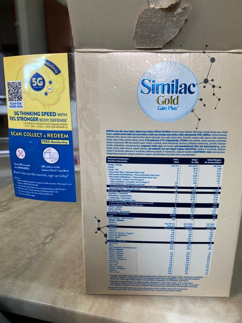 Similac Gold Gain Plus Stage 3 formula milk, Babies & Kids, Nursing ...