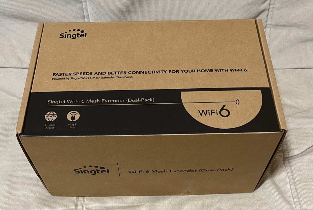 Singtel Wifi 6 Mesh Extender, Computers & Tech, Parts & Accessories ...