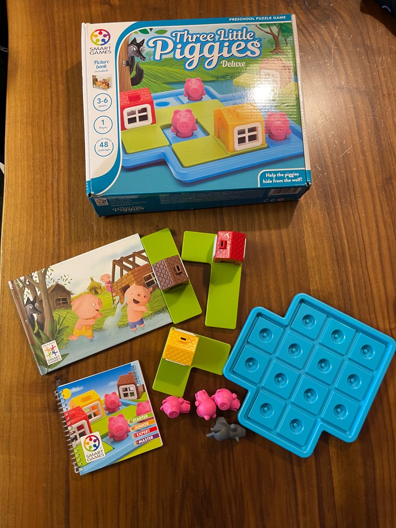 Smart games 解難遊戲 - Three Little Piggies, 兒童＆孕婦用品, 嬰兒玩具 - Carousell