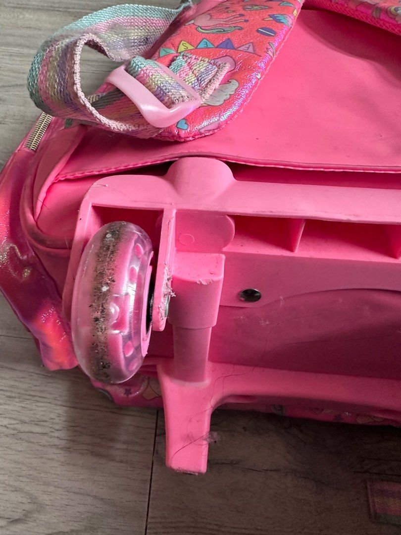 Smiggle Trolley School Bag pink on Carousell