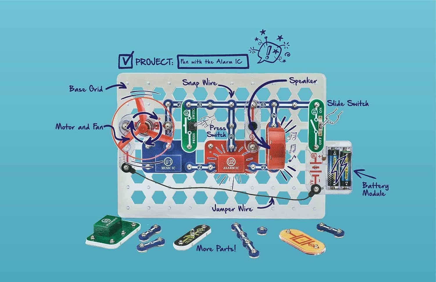 Snap Circuits PRO SC-500 Electronics Discovery Kit, Hobbies & Toys ...