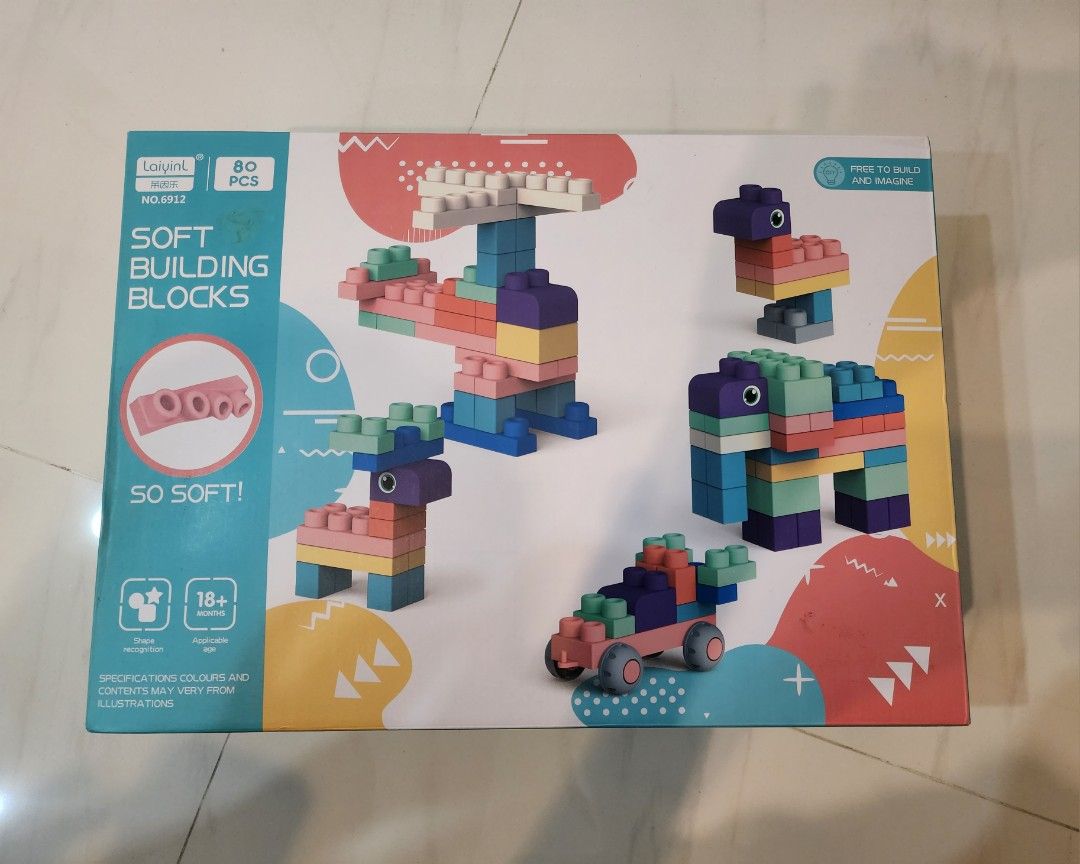 Soft Building Blocks, Hobbies & Toys, Toys & Games on Carousell