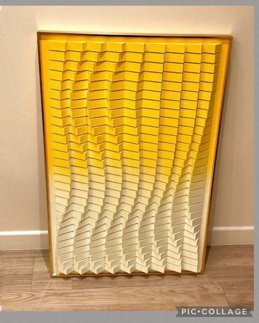 Sound diffuser! (4 colours avail) Elegant 3D artistic wall art ...