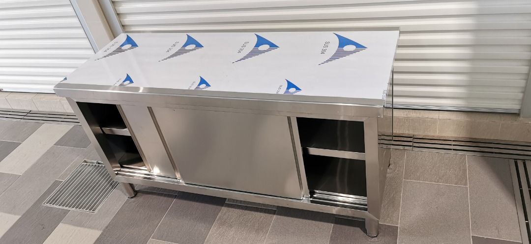 Stainless Steel POS Cabinet Cashier Cabinet Counter Table Cashier ...