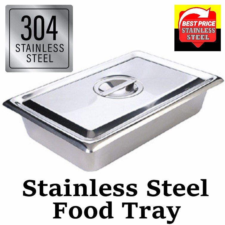 Stainless Steel Trays 5 sets 304 A4 Size Tray 32 cm x 26 cm x 10 cm , TV & Home Appliances ...