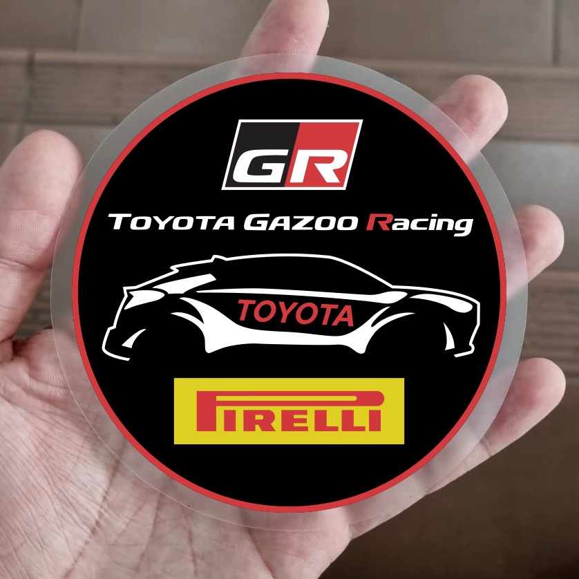 Static Cling Decals : Toyota GR Gazoo Racing Pirelli . 11cm diameter . Free Normal Mail, Hobbies ...