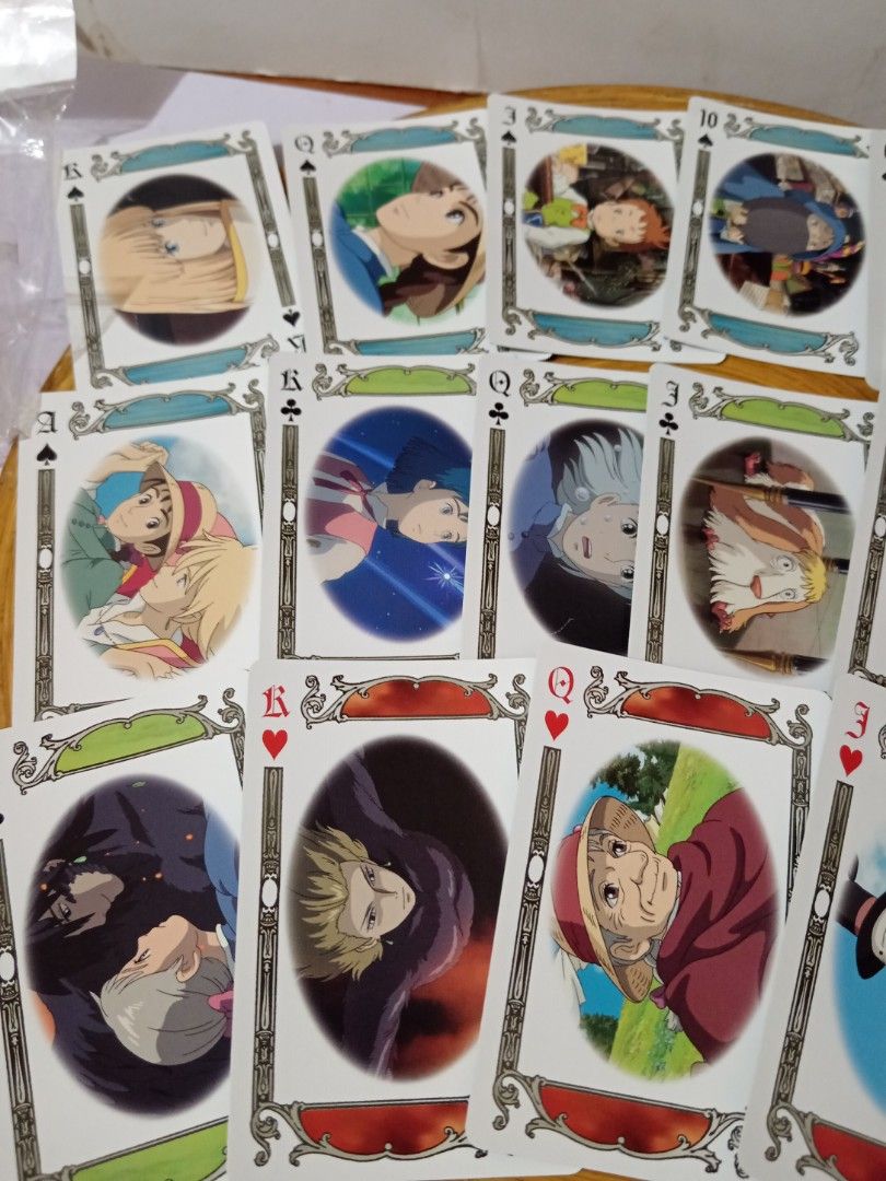 Studio ghibli Howl's moving castle Playing cards collectible Japan on ...