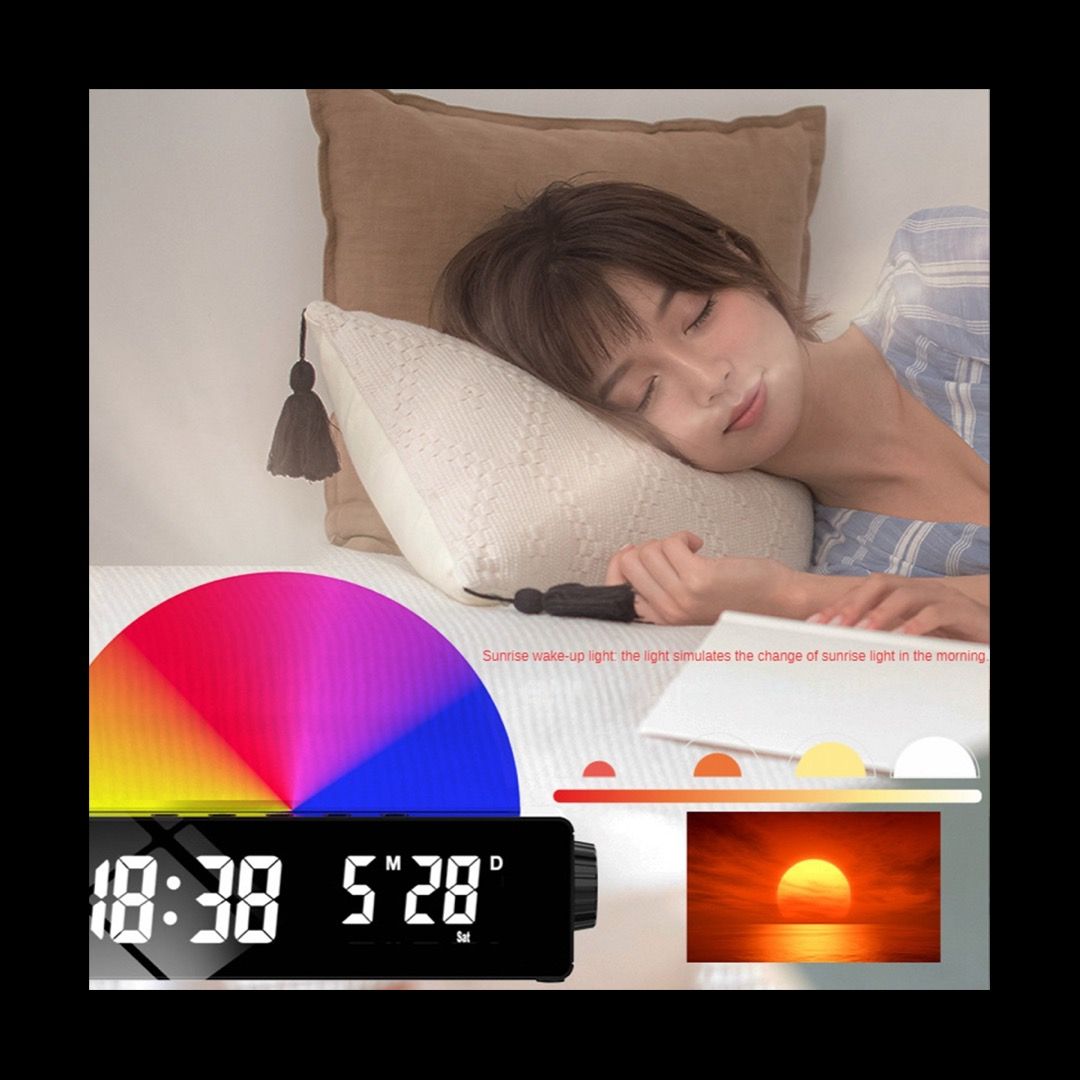 Sunrise Alarm Clock, Wake Up Light Dawn Simulator, Furniture & Home ...