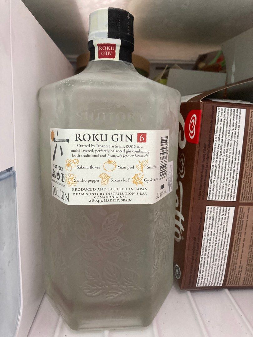 Suntory Roku Gin 700ml, Food & Drinks, Alcoholic Beverages on Carousell