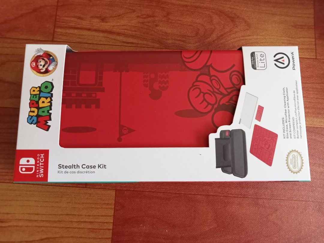 Super Mario Nintendo Switch lite Stealth Case Red New with accessories ...