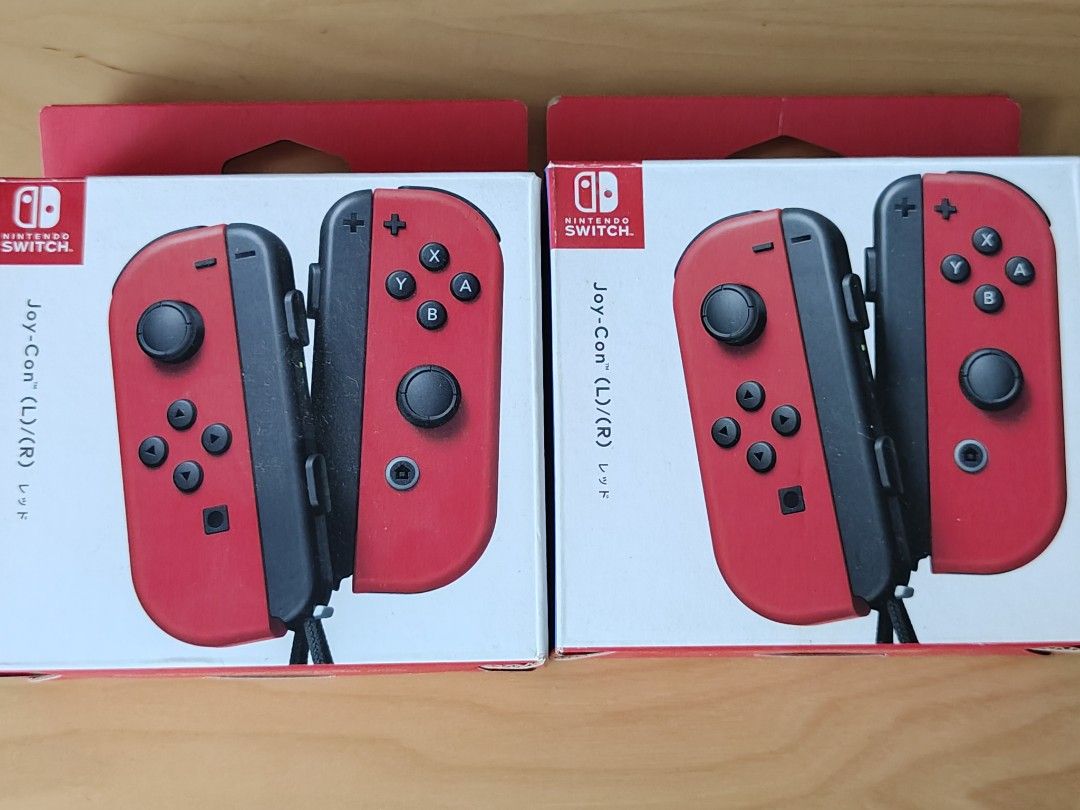 Switch joycon Mario Odyssey red joy con joy-con controllers, Video ...