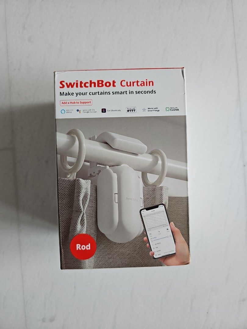 Switchbot Curtain Rod, Furniture & Home Living, Home Improvement ...