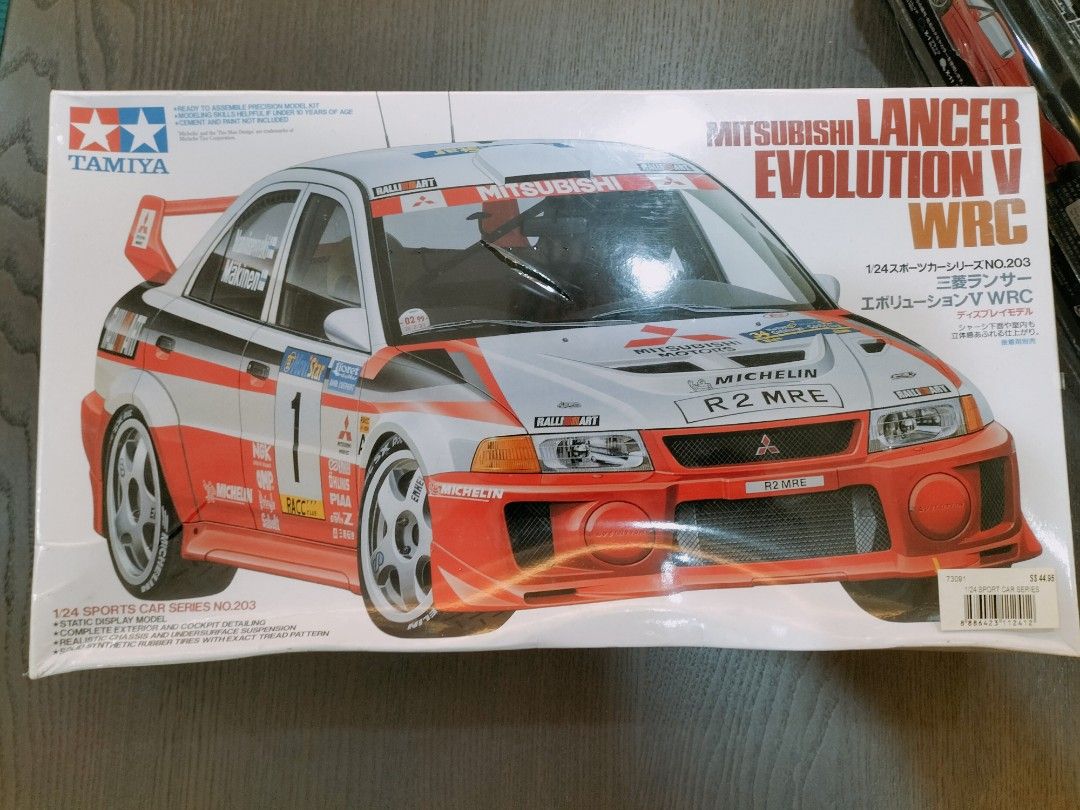 Tamiya Mitsubishi Lancer Evolution V WRC, Hobbies & Toys, Toys & Games ...