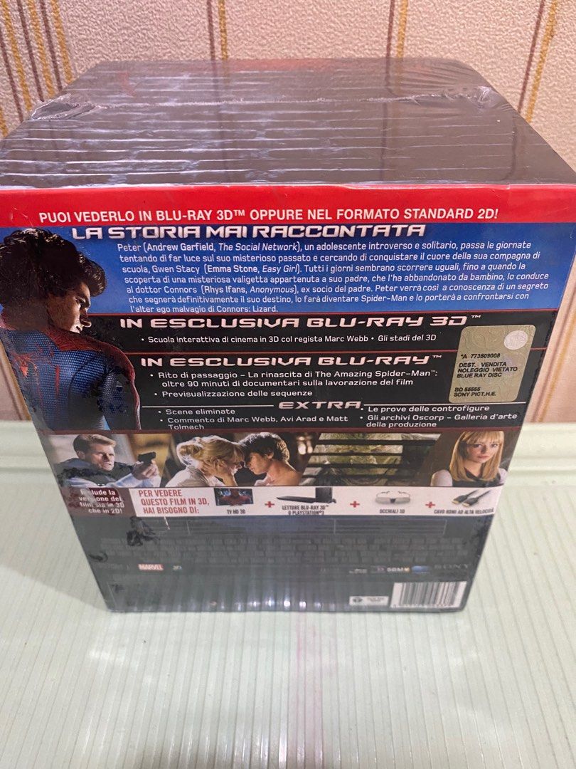 The Amazing Spiderman Blu Ray 3D Collectors Edition Gift Set, Hobbies ...