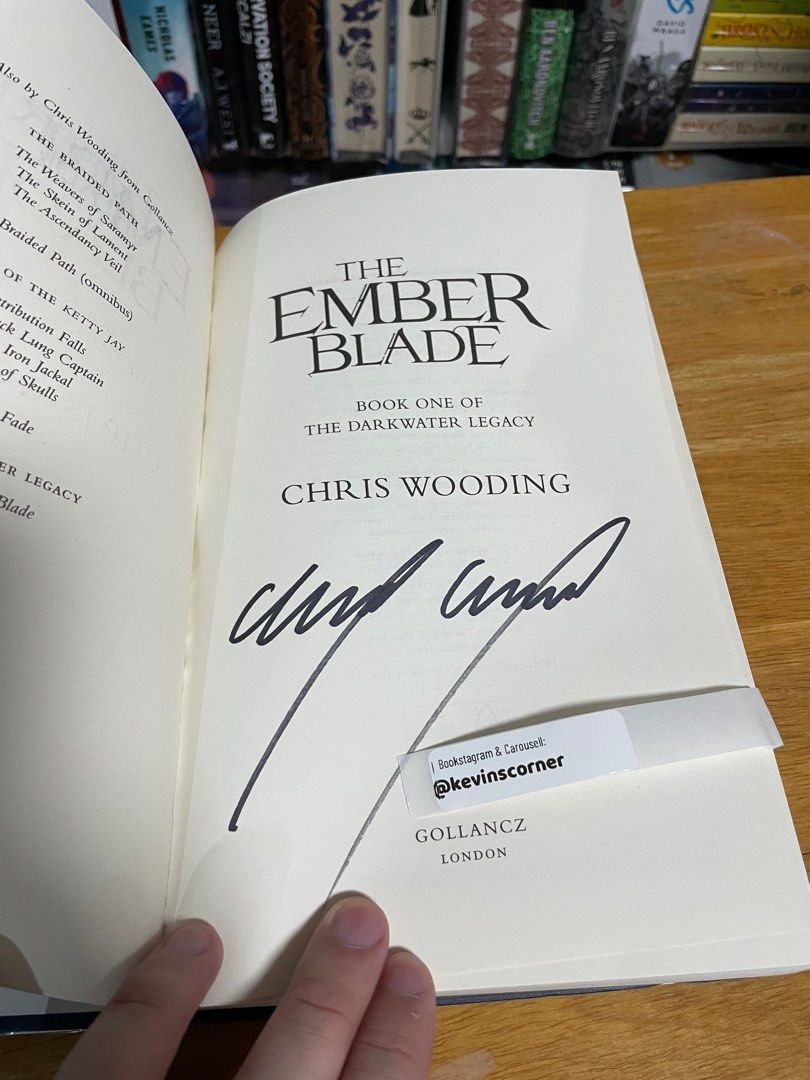 The Ember Blade - signed HB - by Chris Wooding, Hobbies & Toys, Books ...