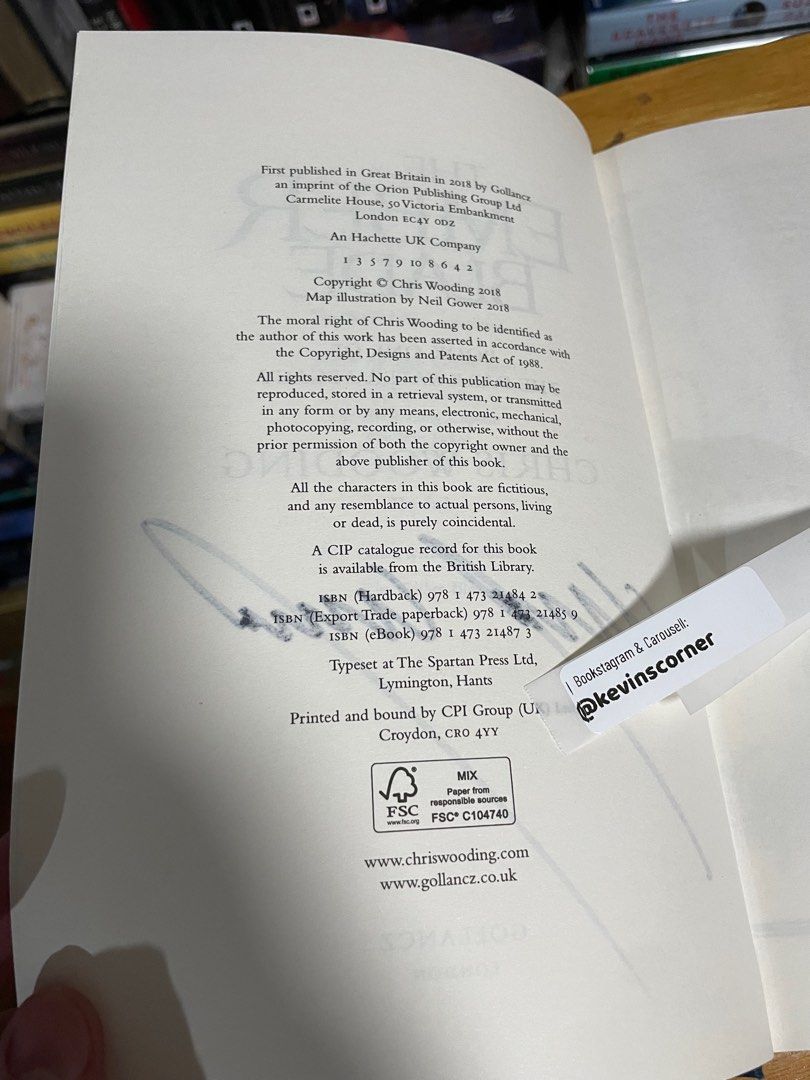 The Ember Blade - signed HB - by Chris Wooding, Hobbies & Toys, Books ...