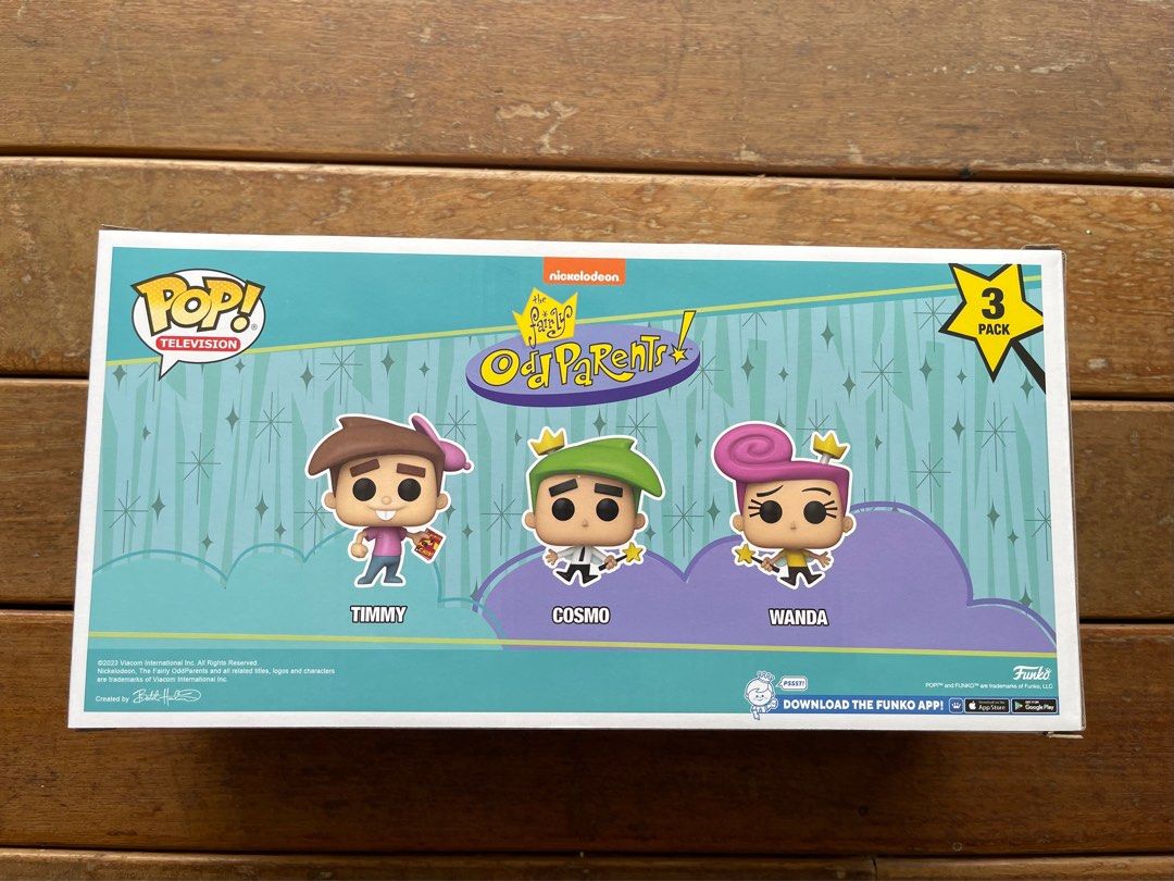 The Fairly Oddparents 3 Pack Funko Pop (SDCC Shared Sticker), Hobbies ...