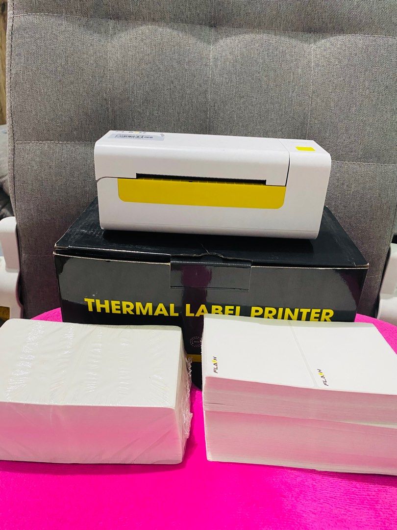 Flash Express Thermal Label Printer for Waybill with Thermal Papers on ...