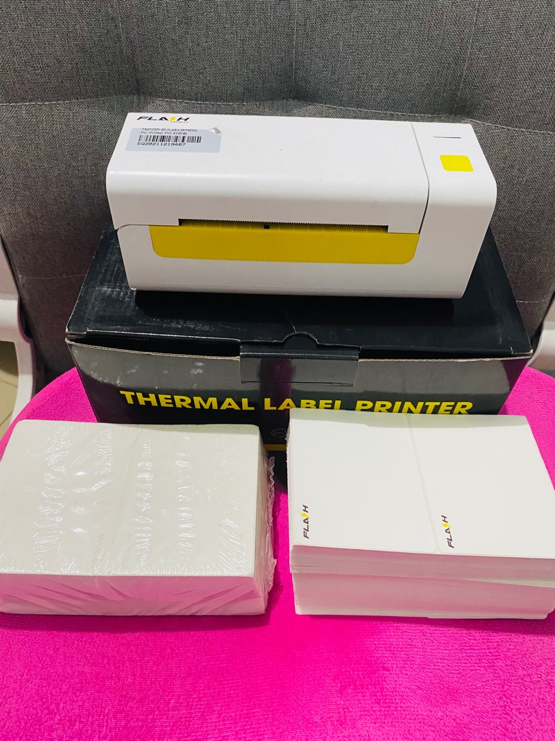 Flash Express Thermal Label Printer for Waybill with Thermal Papers on ...