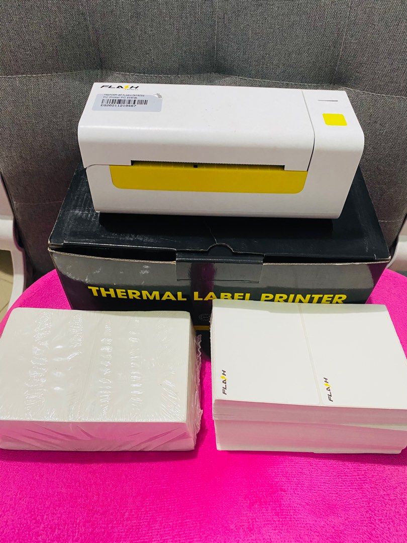 Flash Express Thermal Label Printer for Waybill with Thermal Papers on ...