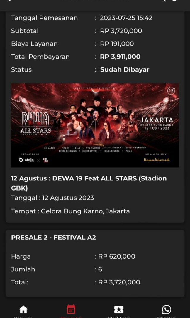 Tiket konser Dewa, Buku & Alat Tulis, Majalah & Lainnya di Carousell