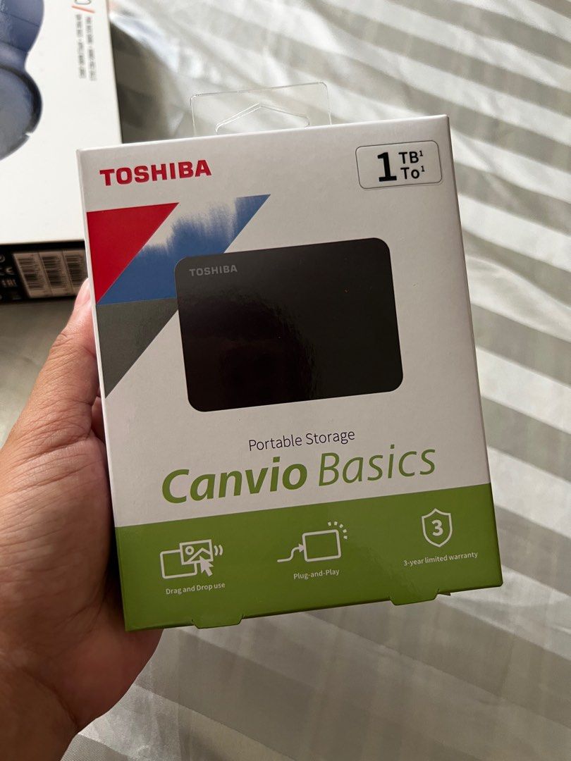 Toshiba 1TB External Hard Drive, Computers & Tech, Parts & Accessories ...