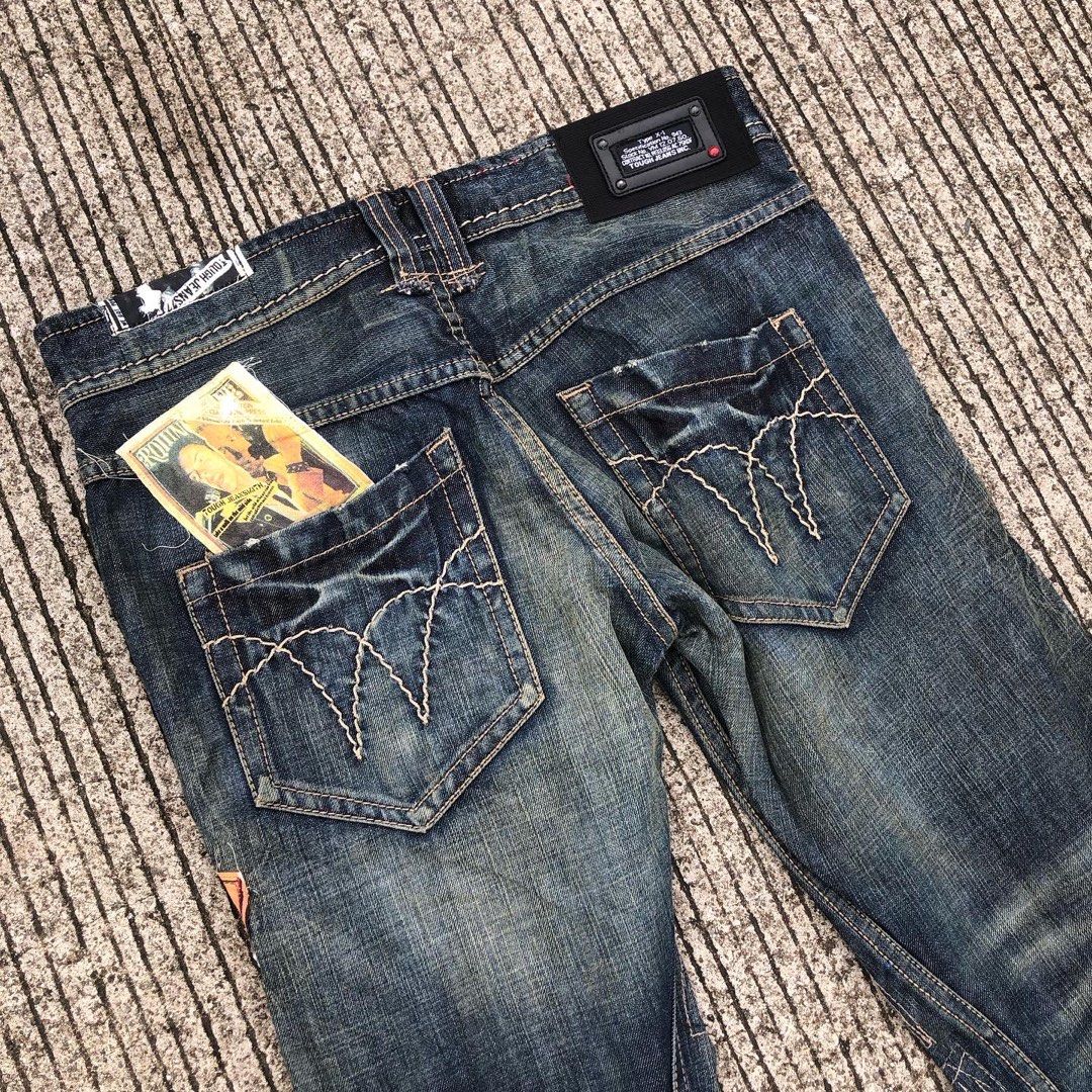 TOUGHJEANS X SID VICIOUS & BAND PATCHES, Men's Fashion, Bottoms, Jeans ...