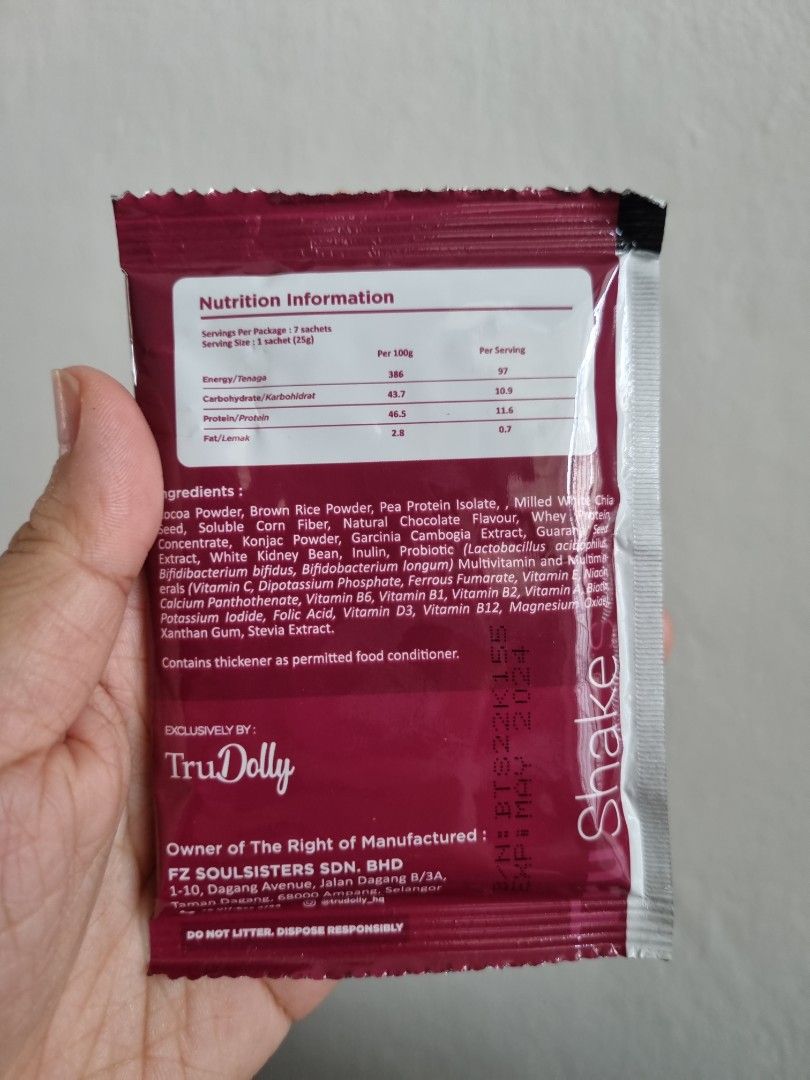 TruShakes Chocolate, Health & Nutrition, Health Supplements, Vitamins ...