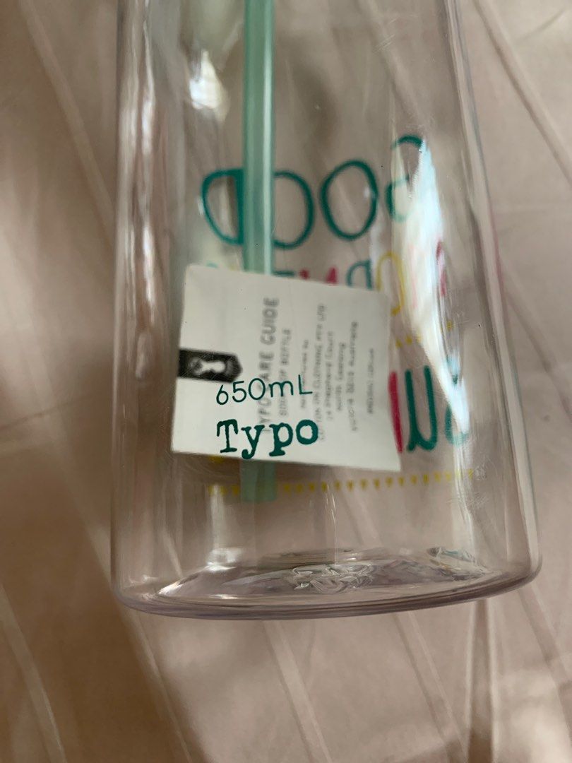 Typo Tumbler with straw, Furniture & Home Living, Kitchenware ...