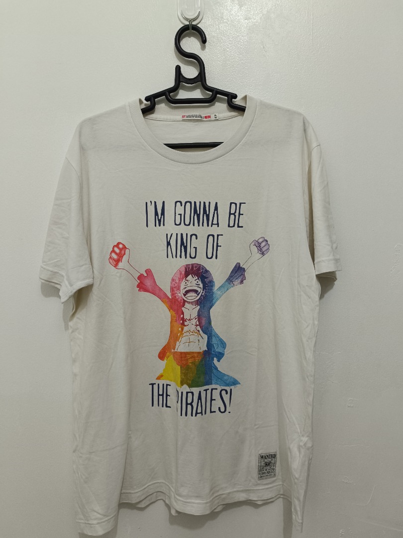 Uniqlo One Piece Anime Design White Tshirt, Men's Fashion, Tops & Sets ...