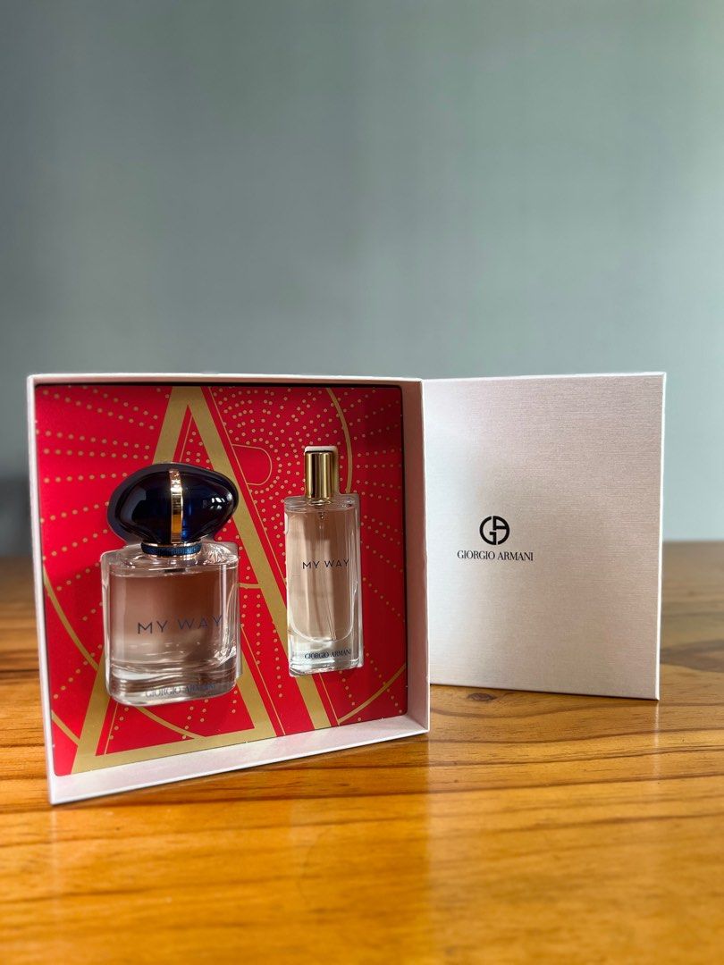 (U.P.$145 )GIORGIO ARMANI MY WAY PERFUME GIFT SET, Beauty & Personal ...