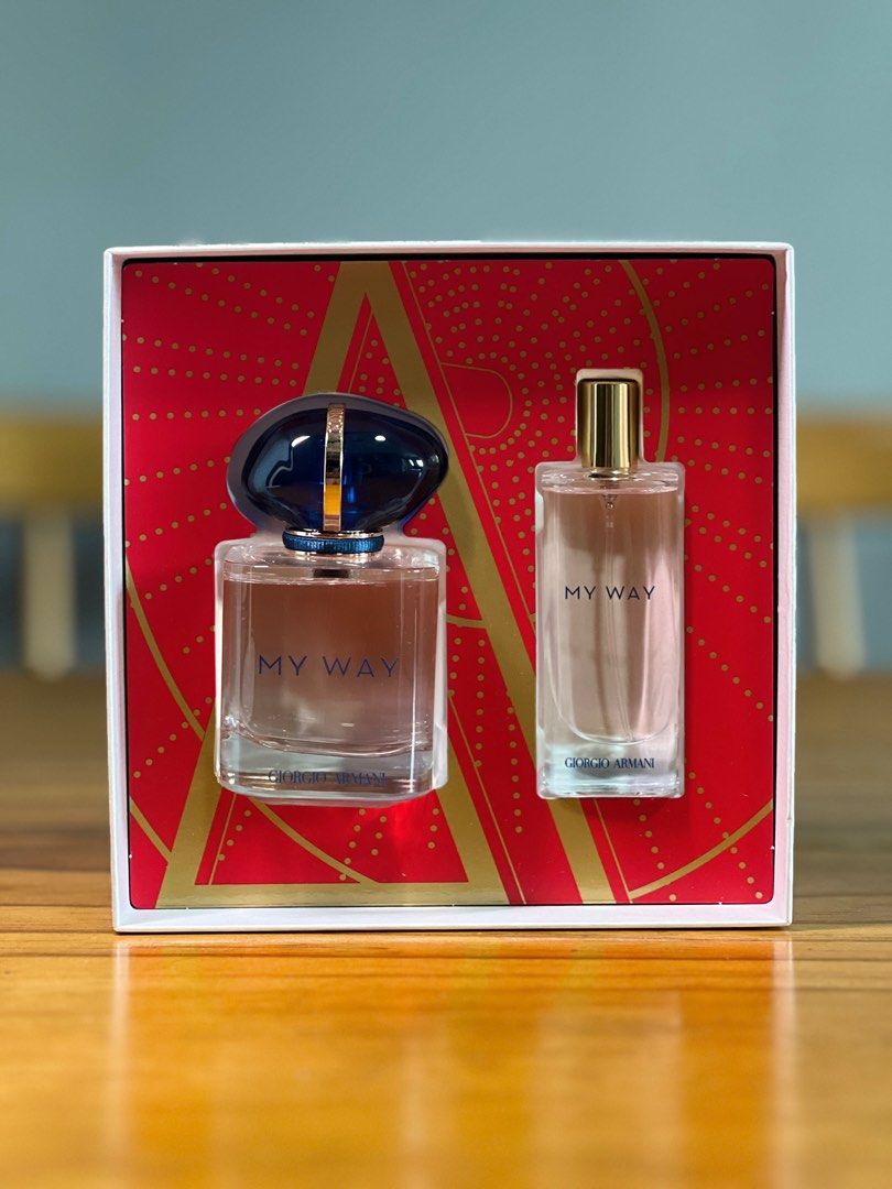 (U.P.$145 )GIORGIO ARMANI MY WAY PERFUME GIFT SET, Beauty & Personal ...
