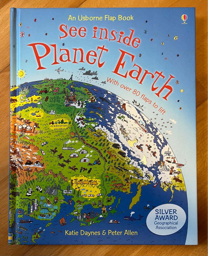 USBORNE See Inside Planet Earth Flap Book, 興趣及遊戲, 書本 & 文具, 書本及雜誌 - 補充練習 - Carousell