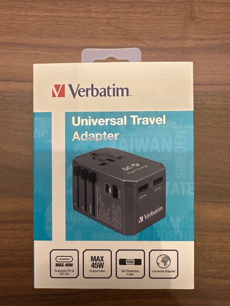 Verbatim Universal Travel Adapter (45W PD), Mobile Phones & Gadgets ...