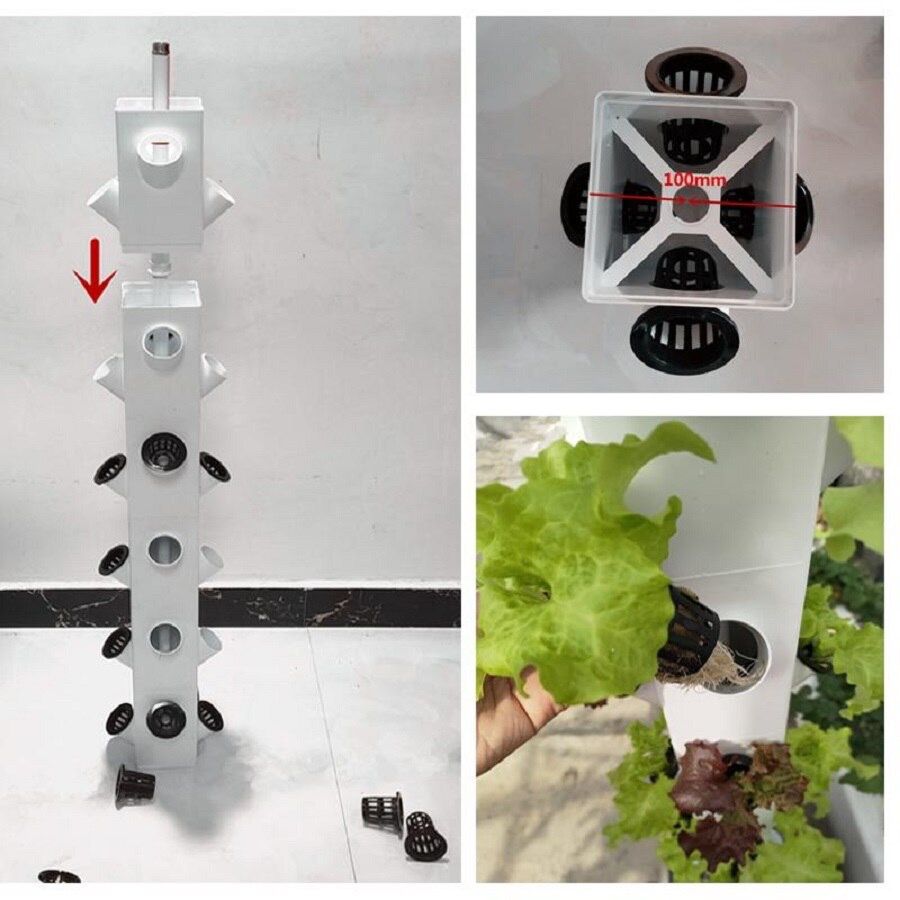 Vertical Aeroponic Hydroponic Growing System Tower with Full Spectrum ...