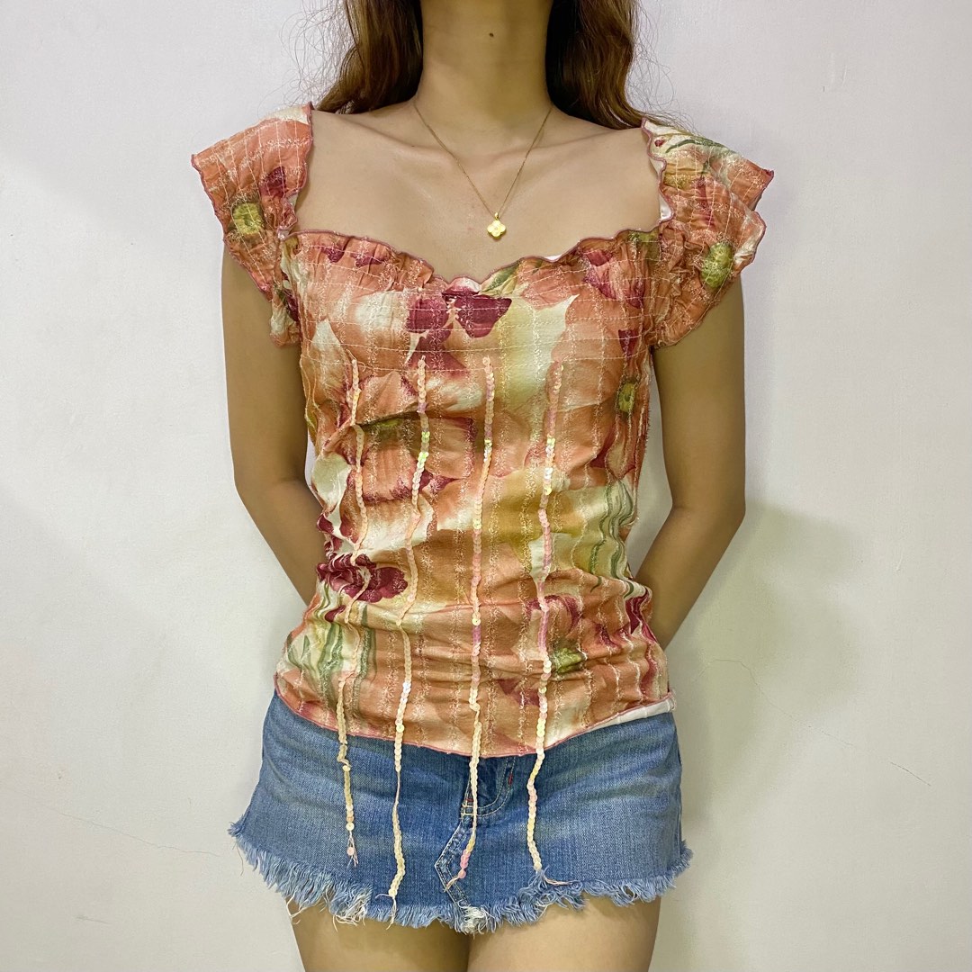 vintage 90s brenda brown made in italy vintage top on Carousell