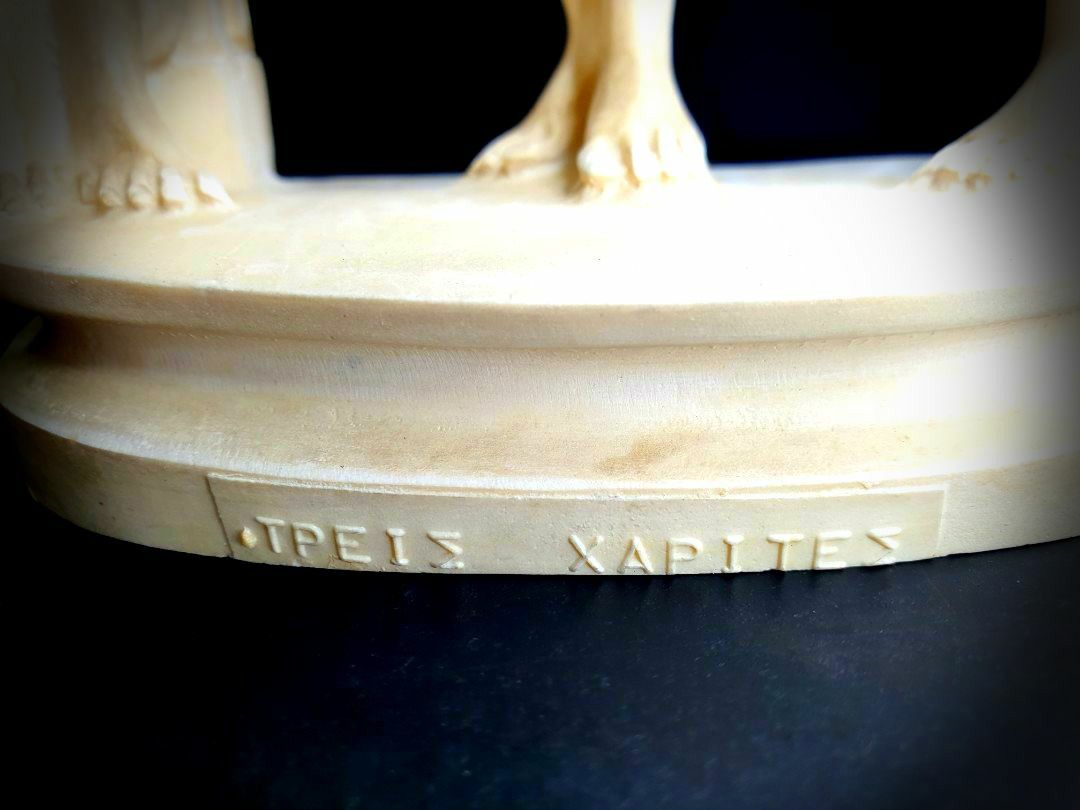 Vintage Greek The Three Graces Charities ceramic clay figurine ...