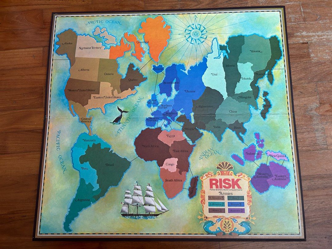 Vintage Risk Board Game, Hobbies & Toys, Toys & Games on Carousell