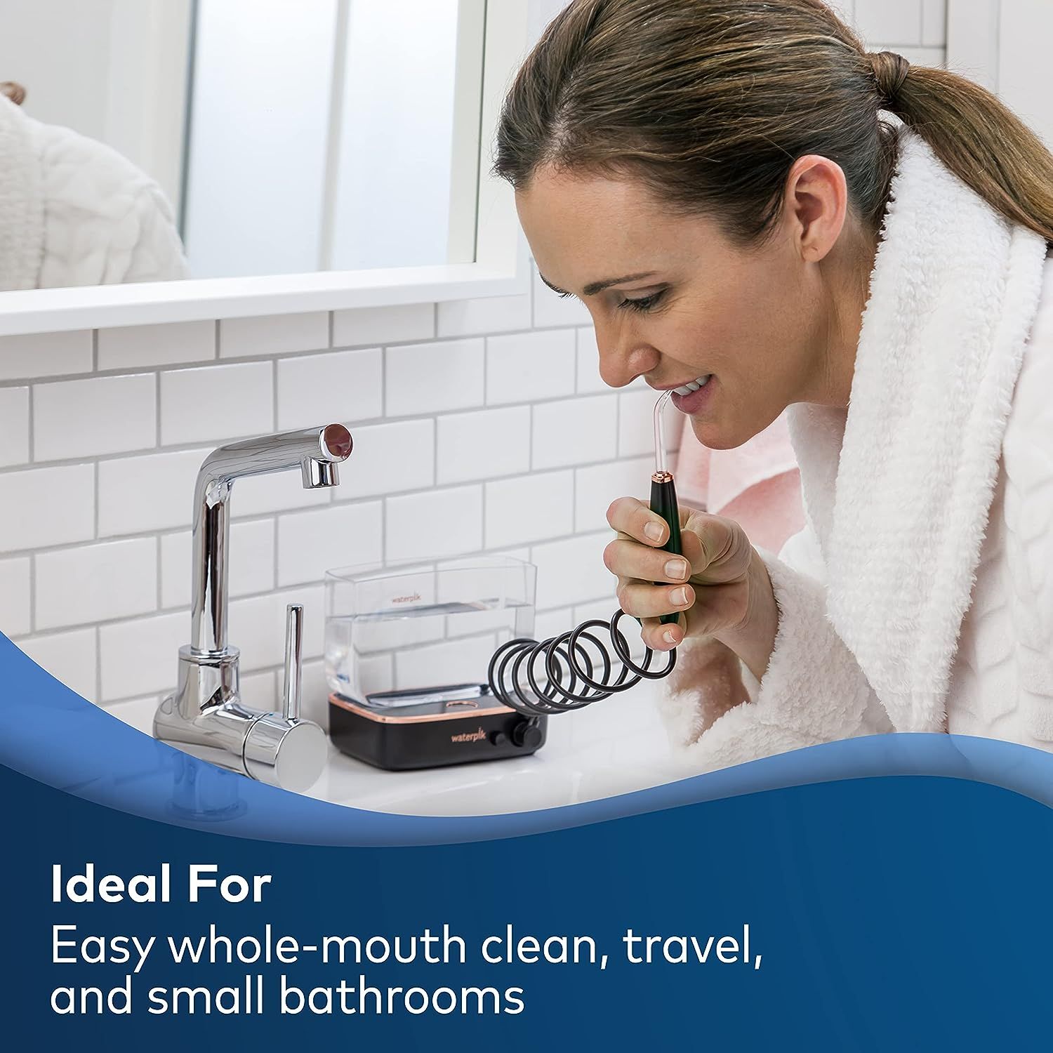 Waterpik Sidekick Water Flosser, Black/copper (Black/Copper), Beauty ...