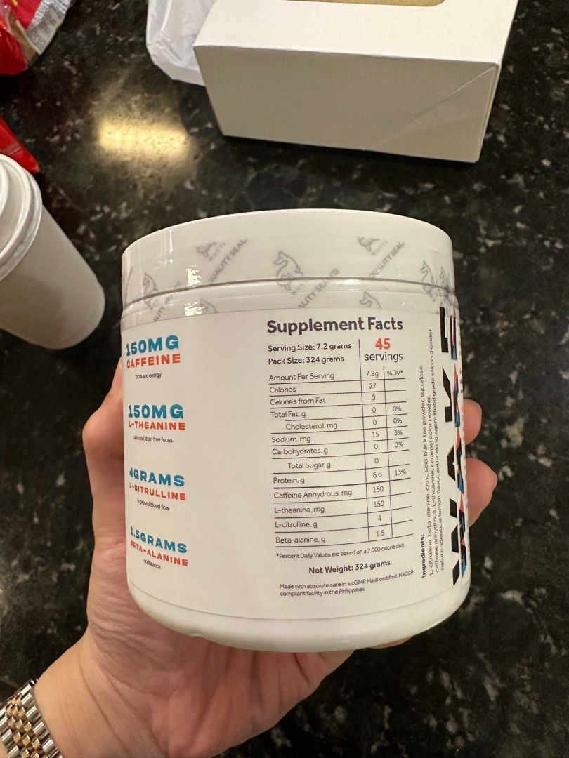 Wheyl Wake Pre Workout (NEW), Health & Nutrition, Health Supplements ...