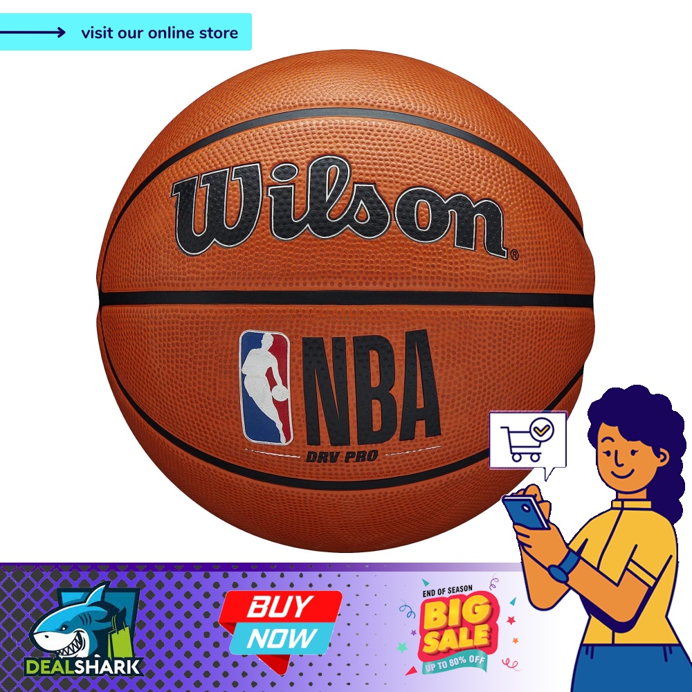 WILSON NBA DRV Series Outdoor Basketballs (DRV Pro) (Brown), Sports ...