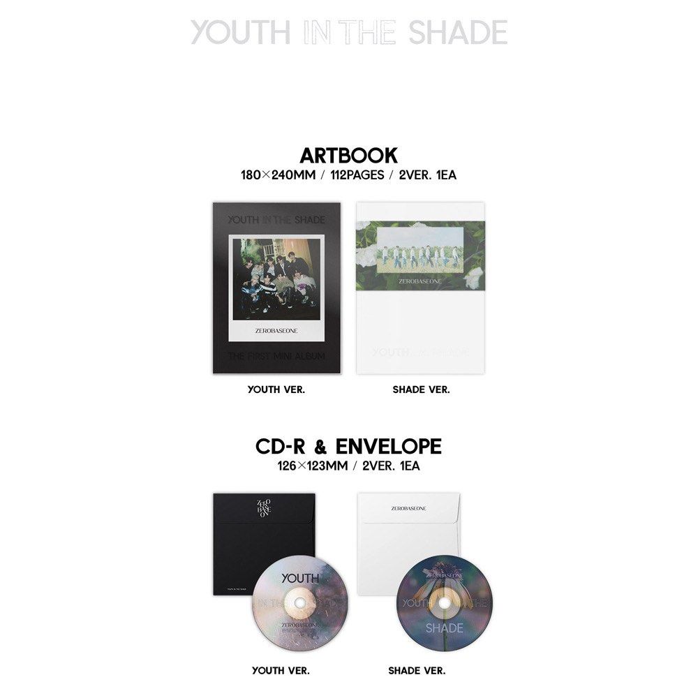 (Withmuu POB) ZEROBASEONE(ZB1) - 1st Mini Album [ Youth In The Shade ], Hobbies & Toys ...