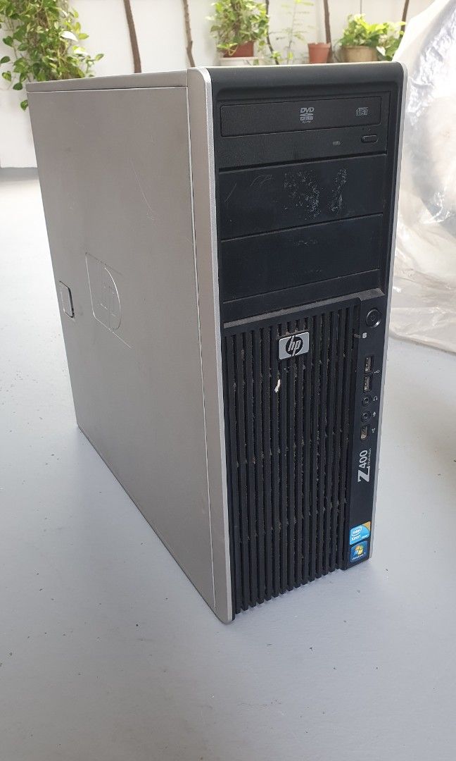 HP Z400 Desktop Workstation PC Computer CPU with Quad Core Xeon ...