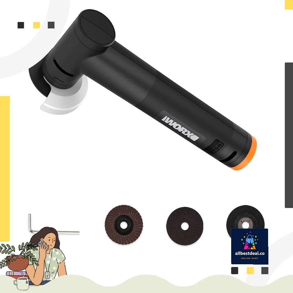 Worx MAKERX WX741L.9 20V Angle Grinder (Tool Only), Furniture & Home Living, Home Improvement ...