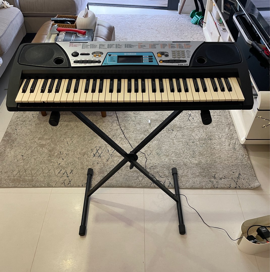 Yamaha PSR-170 Keyboard/with Stand, Hobbies & Toys, Music & Media, Musical Instruments on Carousell