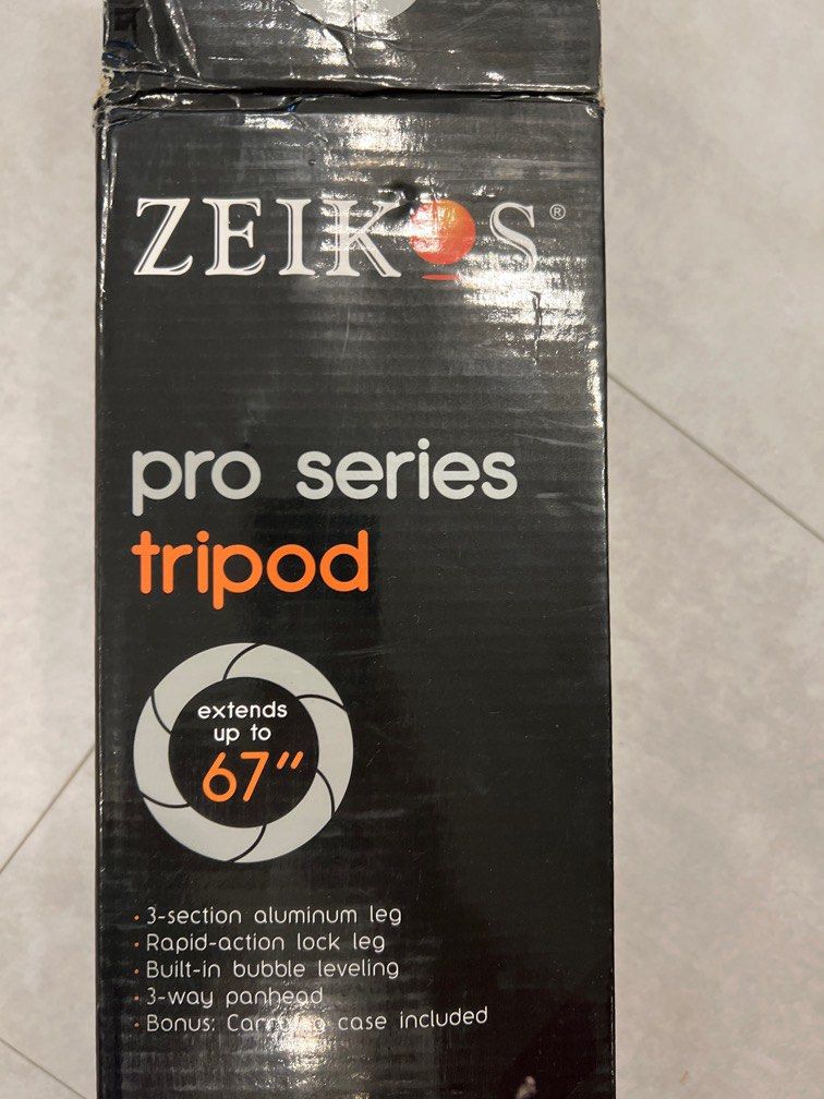 Zeikos Tripod Stand, Photography, Photography Accessories, Tripods ...