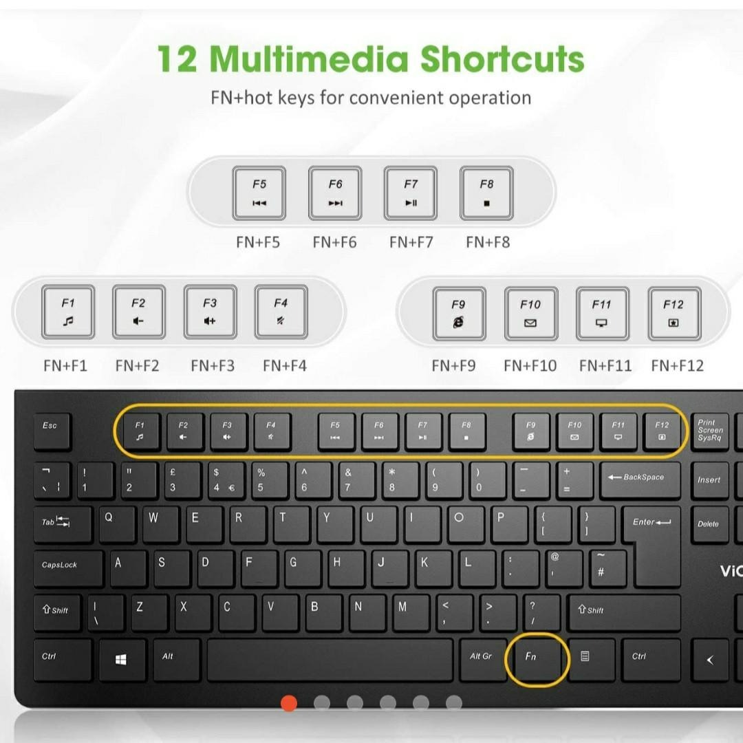 1871) VICTSING WIRED KEYBOARD PC206A USB KEYBOARD WIRED, Computers ...