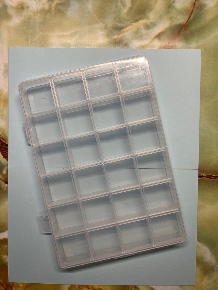 24-grid Clear Storage Box, Hobbies & Toys, Stationery & Craft, Other ...