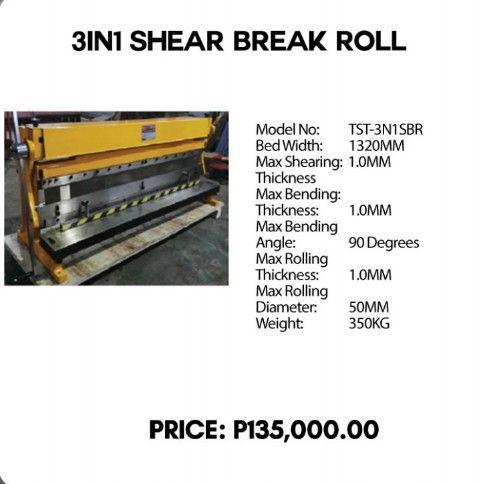 3in1 shear break roll, Commercial & Industrial, Construction Tools ...