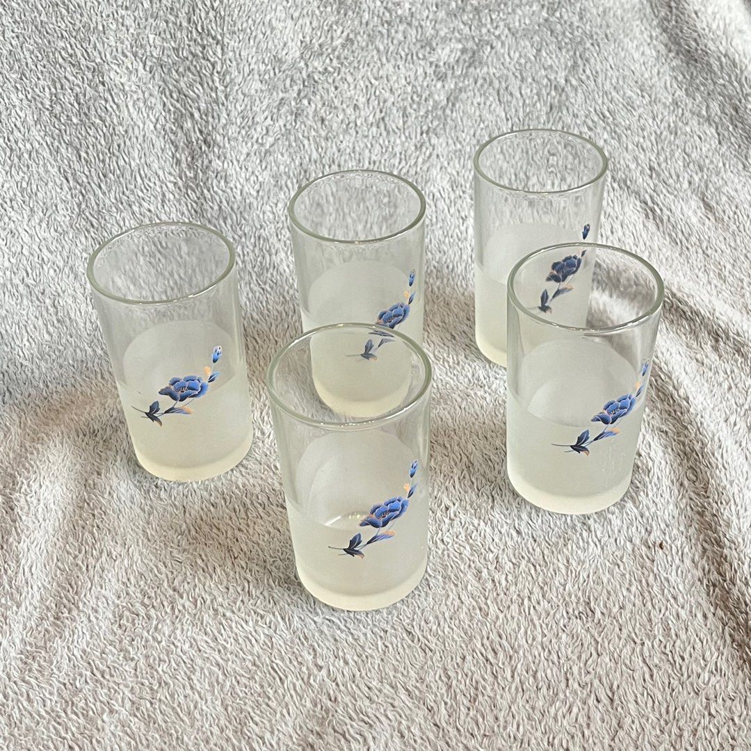 5pcs glass, cawan set, Furniture & Home Living, Kitchenware & Tableware ...